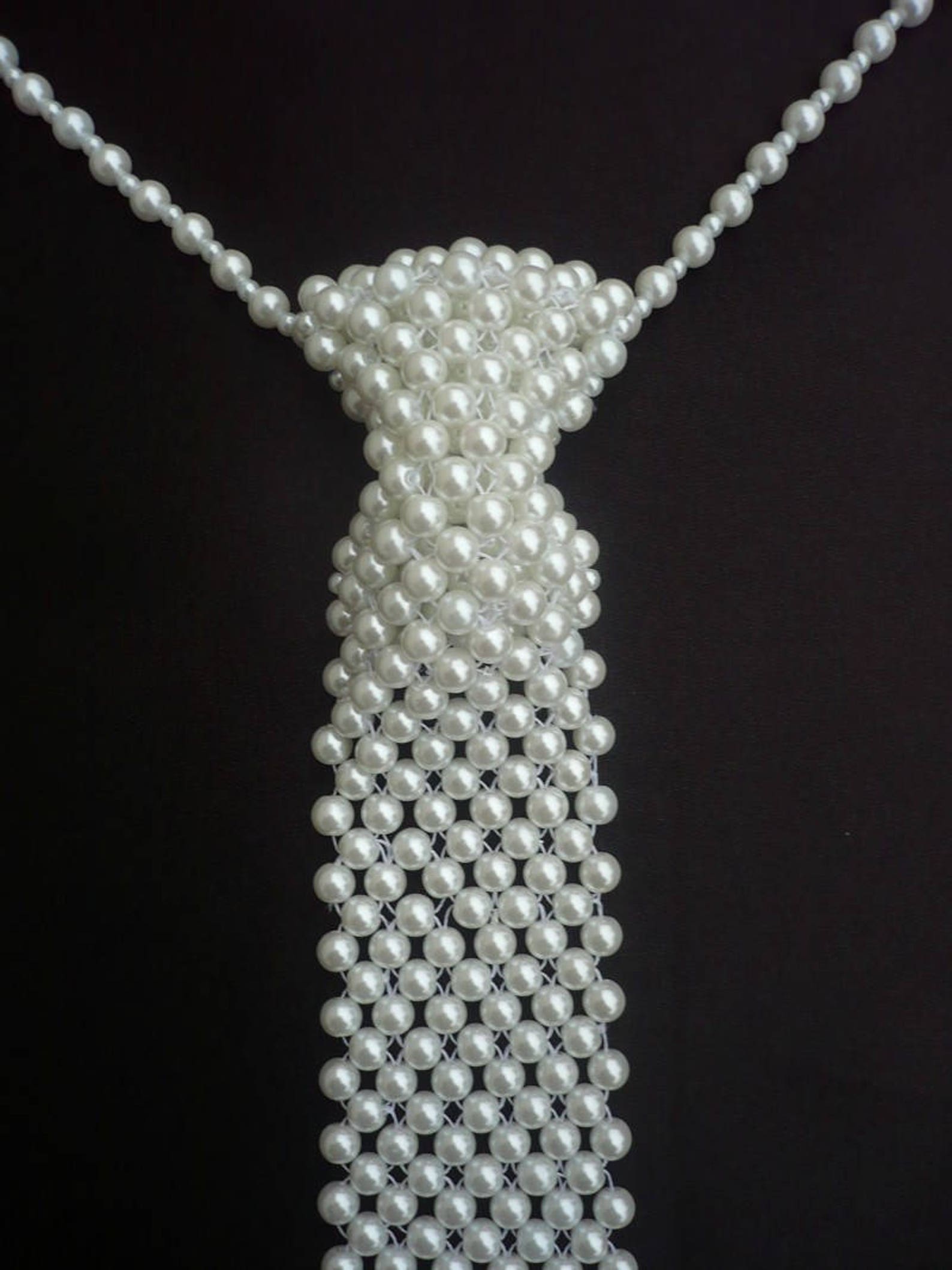 Beadwork Necktie Necklace Jewelry Tie Women Necktie Beaded - Etsy