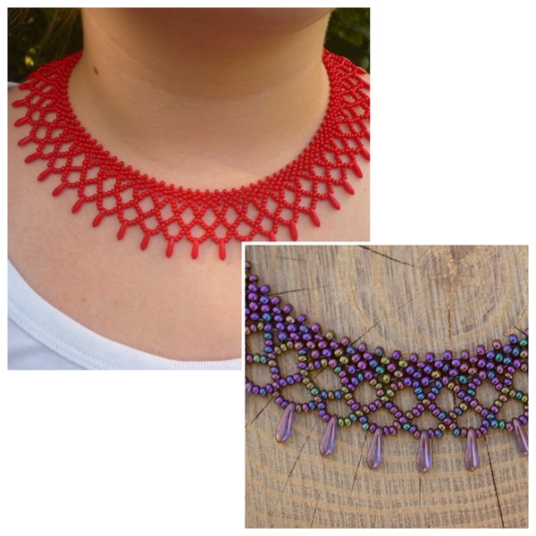 Netted Necklace - Etsy
