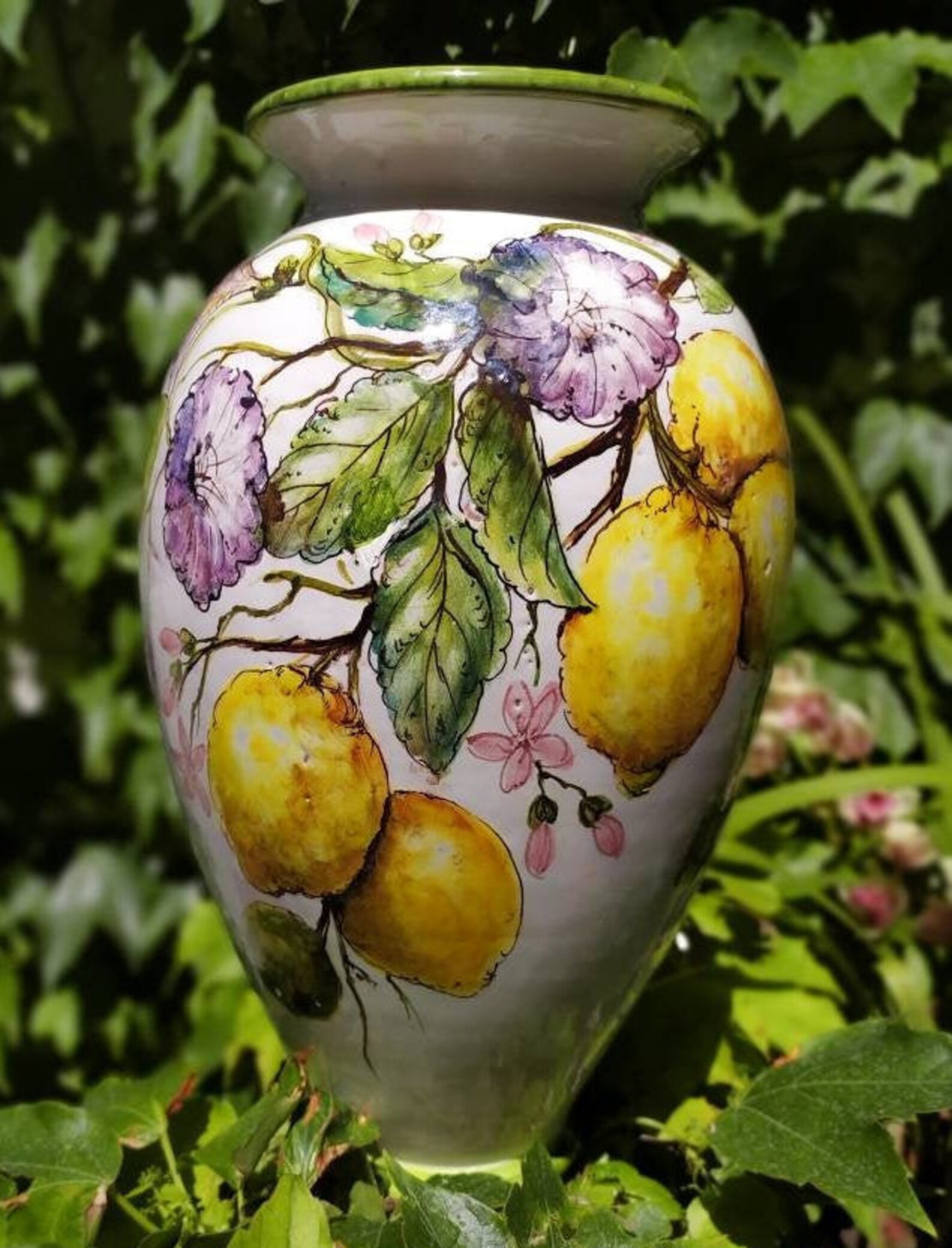 Hand painted vesselceramic vase | Etsy