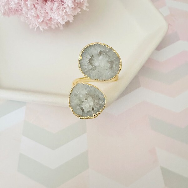 Geode Ring - Etsy