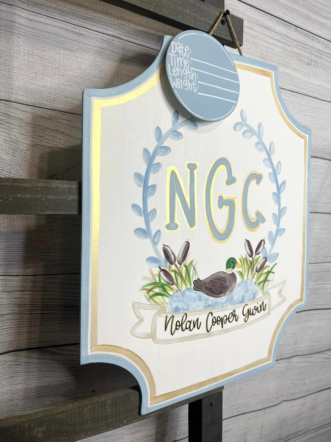 Mallard Duck Baby Door Hanger Duck Door Hanger Hospital Door Hanger - Etsy