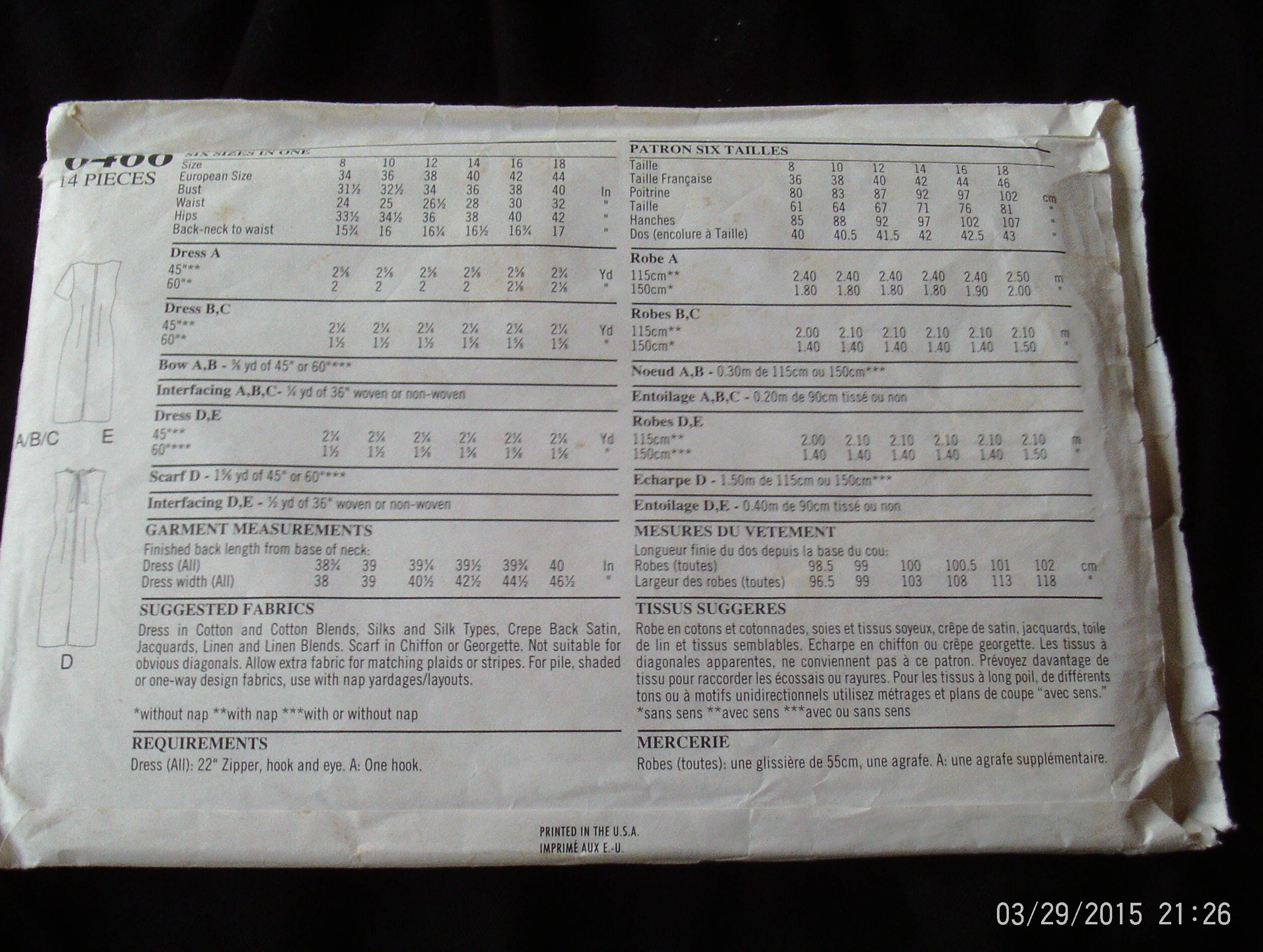 New Look Sewing Pattern 6466 Misses Dresscareersummerspring - Etsy