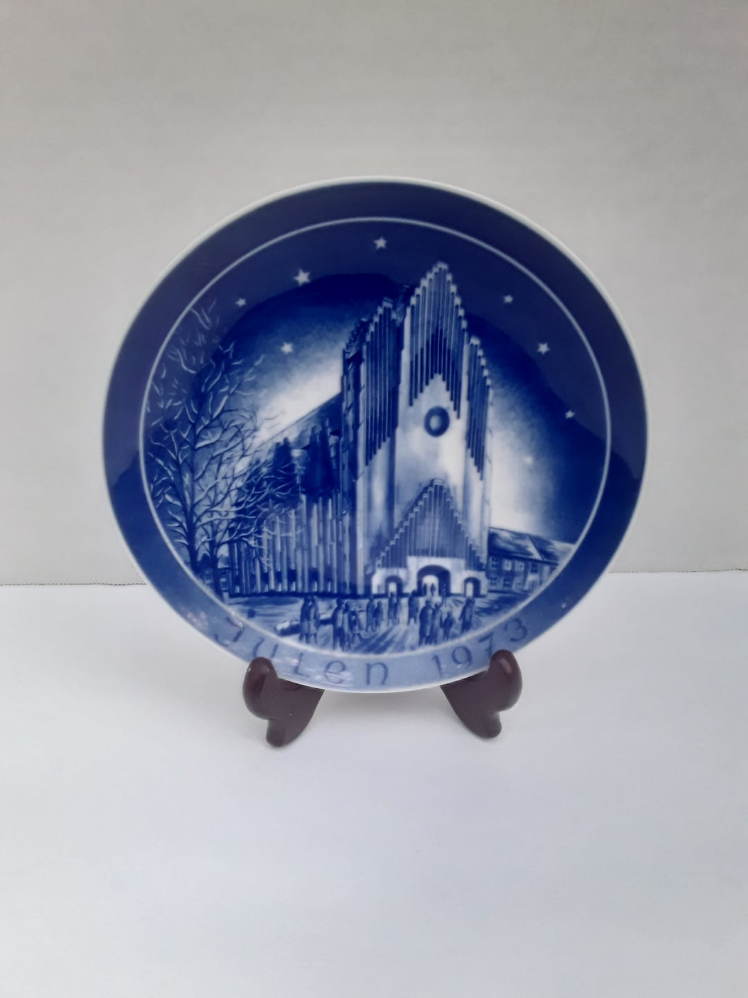 Julen 1973 Kirke Platten Collector Plate Germany Baco, Grundtvigs ...