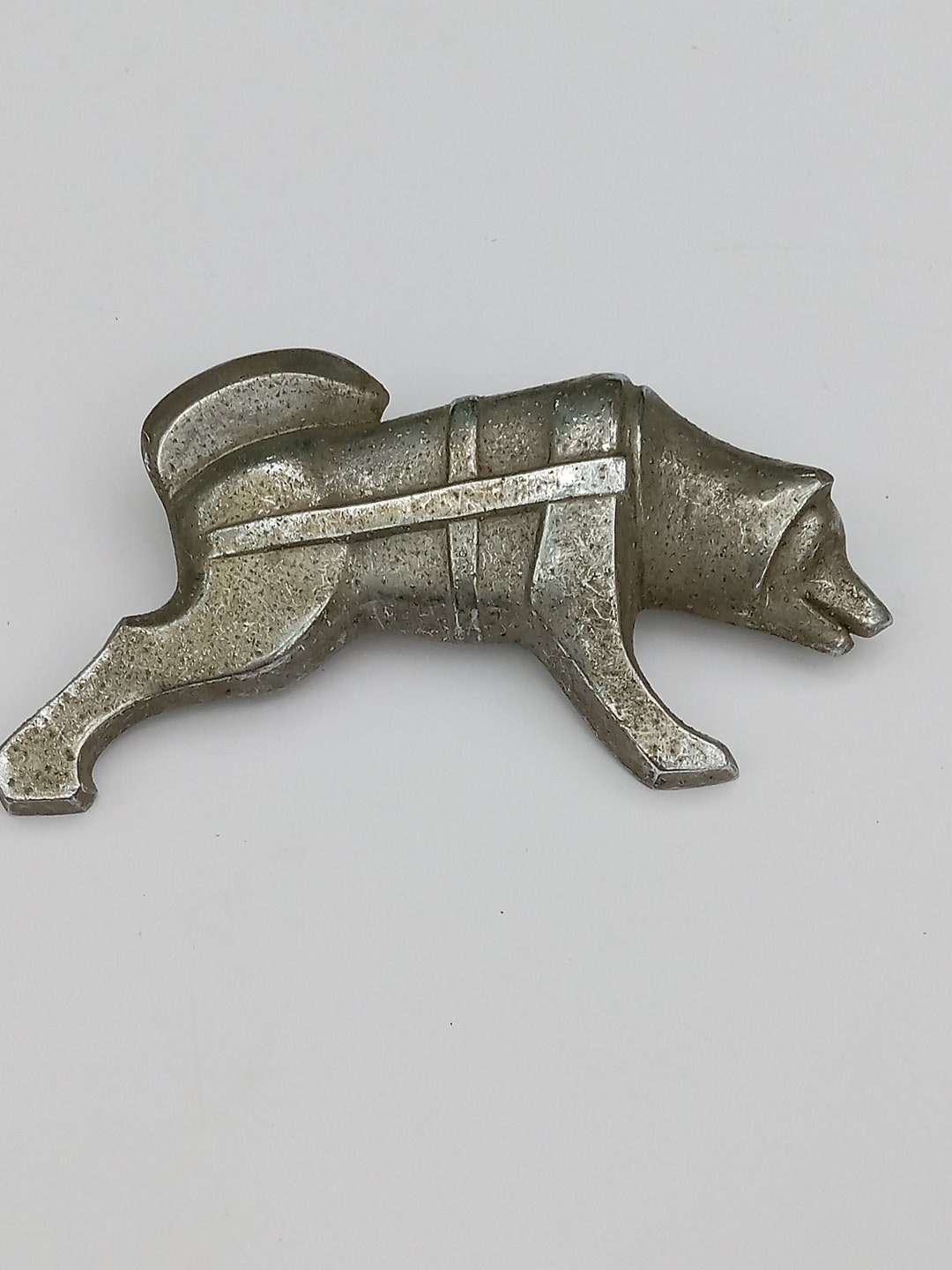 Vintage 1950-60's Brockway Truck Rh Husky Emblem Original Metal, Patina ...