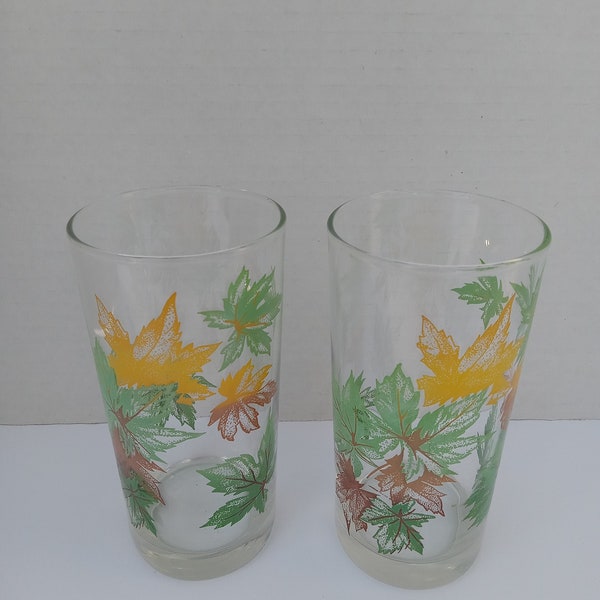 Salem Maple Leaf Glassware - Etsy