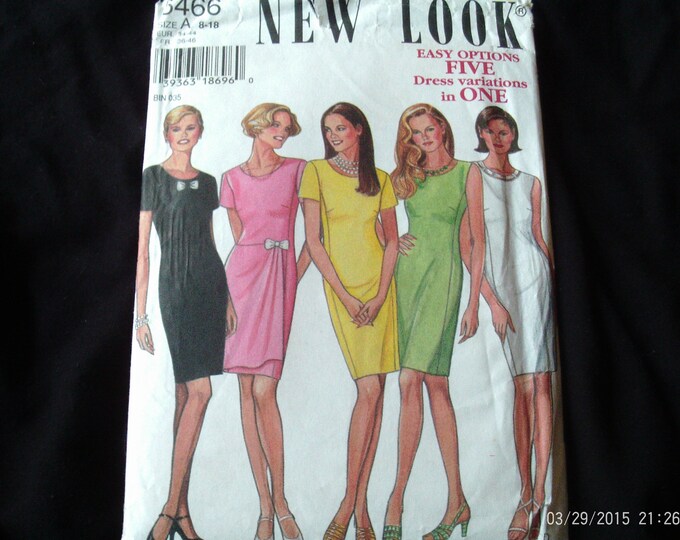 New Look Sewing Pattern 6466 Misses Dress,career,summer,spring 8 18 ...