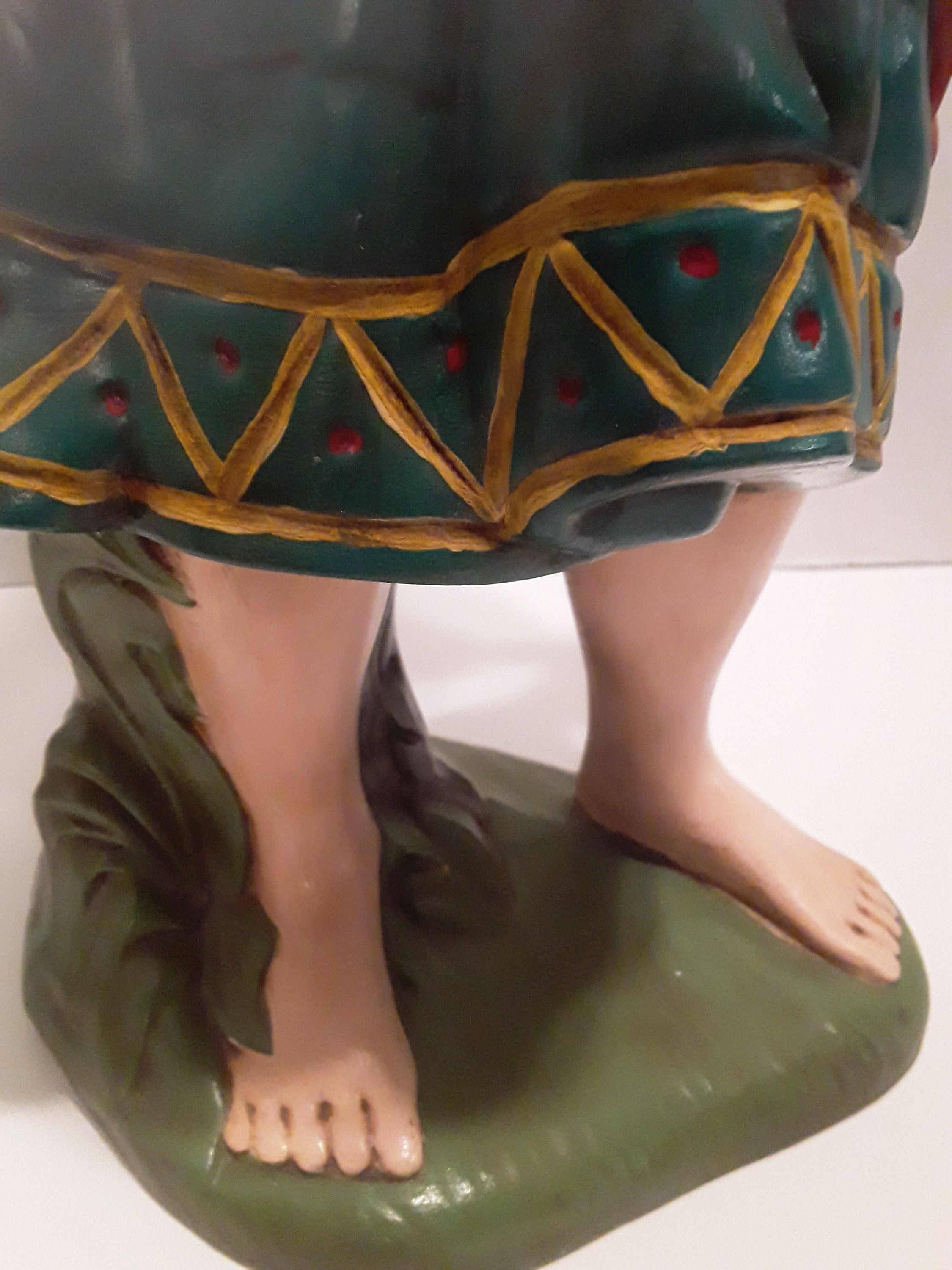 Vintage Cherry Picker Boy and Girl Figurines/statuettes, Hand Painted ...