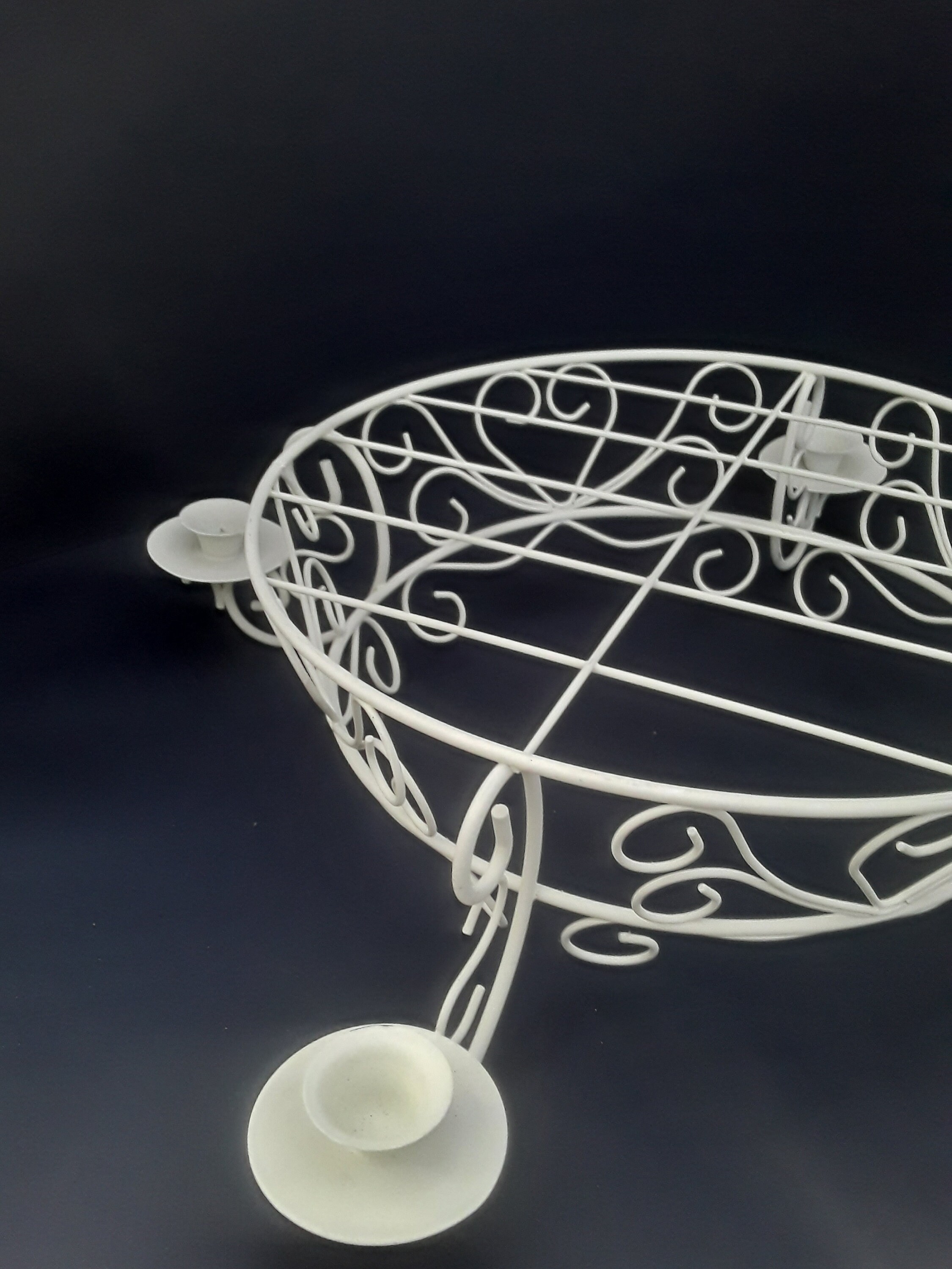 Wrought Iron Cake Stand, Wedding Cake Stand, Table Centerpiece. Candle ...