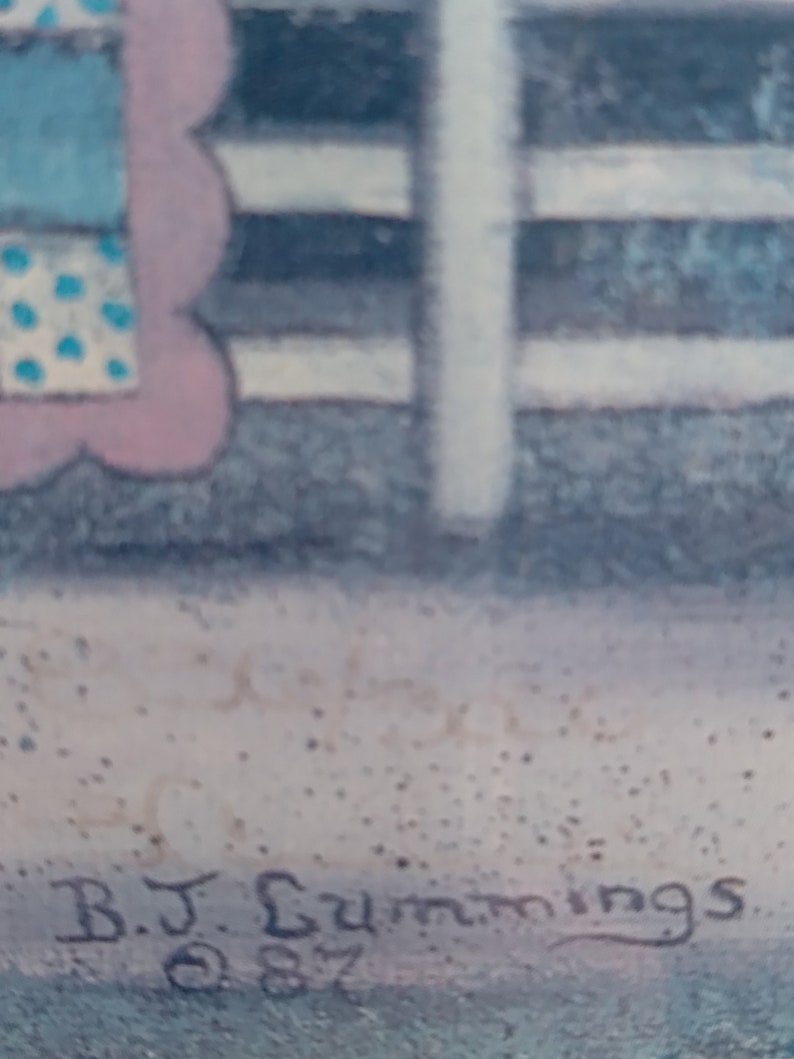 Beth Cummings Award Winning Folk Artist, Signed, Framed and Matted ...