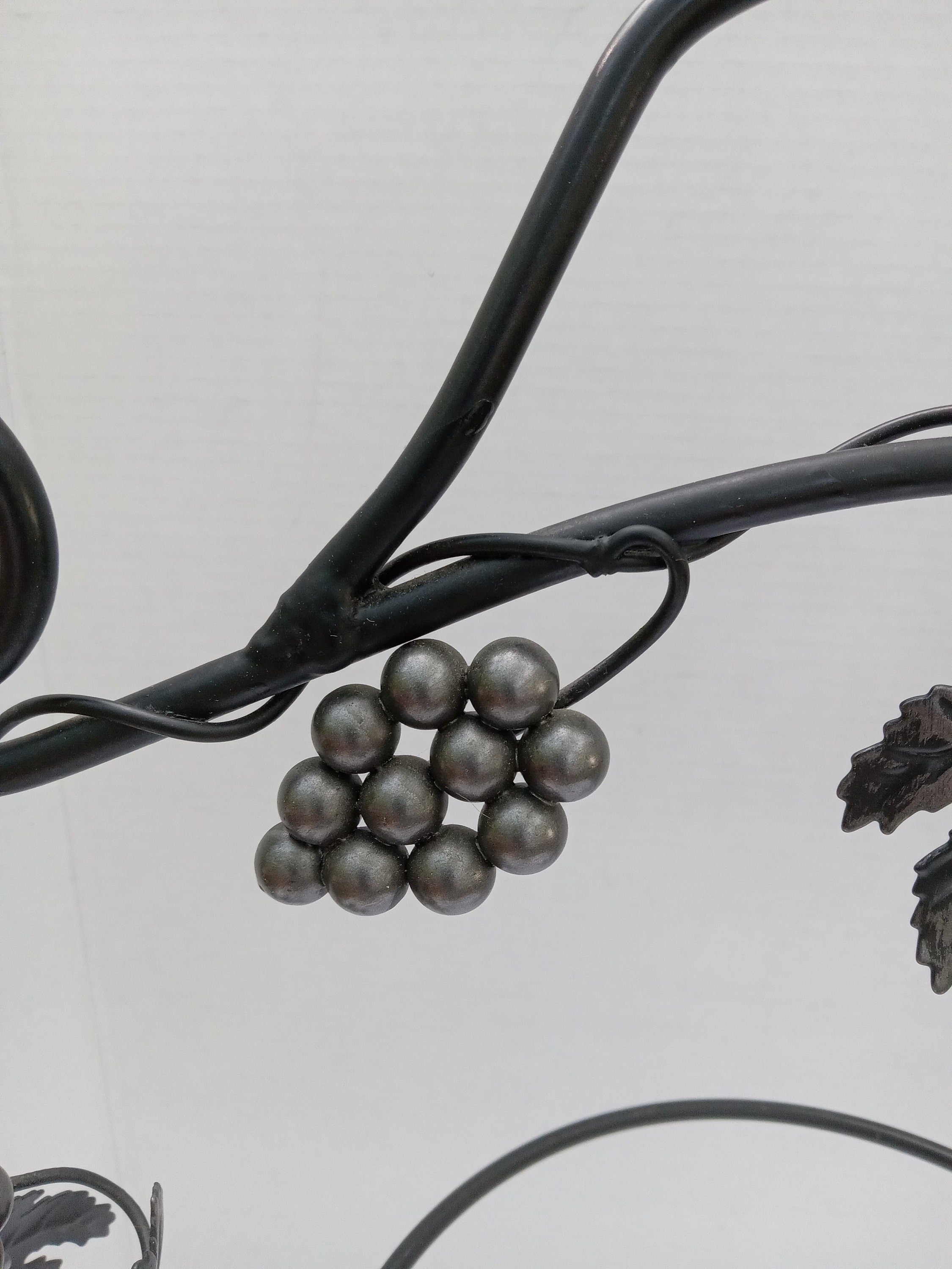 Vintage Two Tier Pie Stand Rack W/ Grape Vine. Grape Clusters, Grape ...