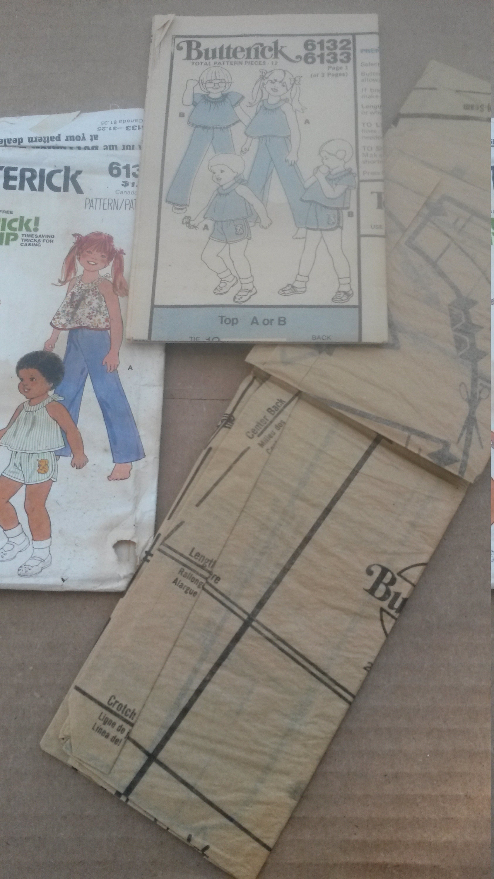 Butterick 6133 Vintage 1970's Pattern Girls Elastic Waist - Etsy