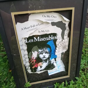 Broadway Theater Art Les Miserables Shadow Box, Victor Hugo Les ...