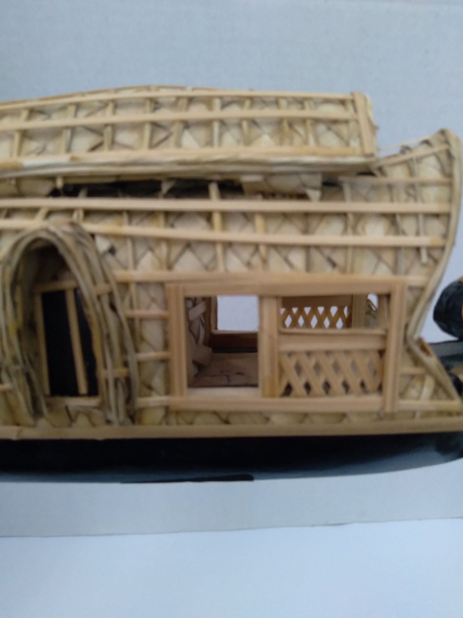 Wood Hand Crafted Boat Kettuvallam, Kerala House Boat, Model Boat ...