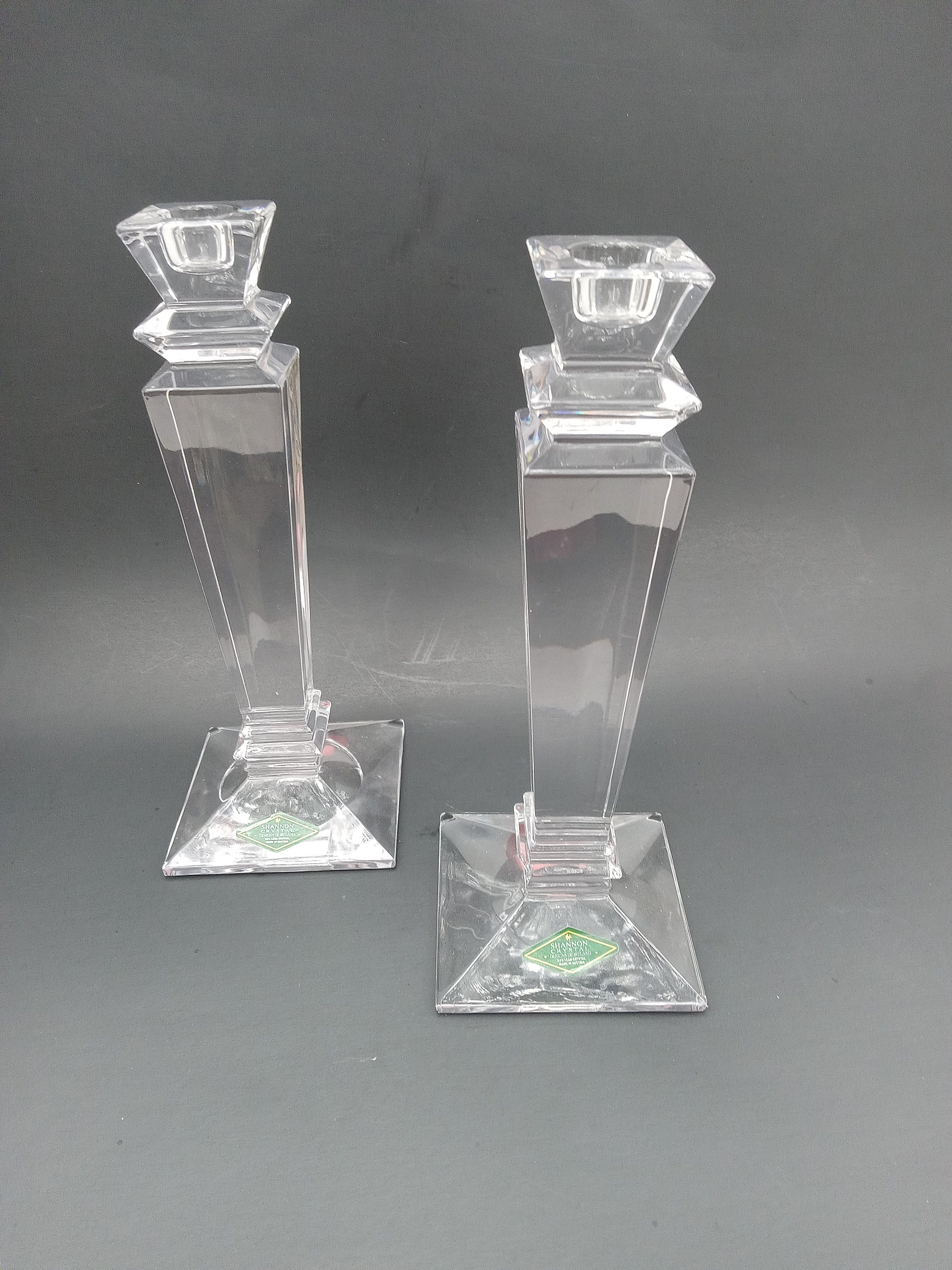 Vintage Shannon Crystal Designs of Ireland 24% Lead Crystal Candle ...