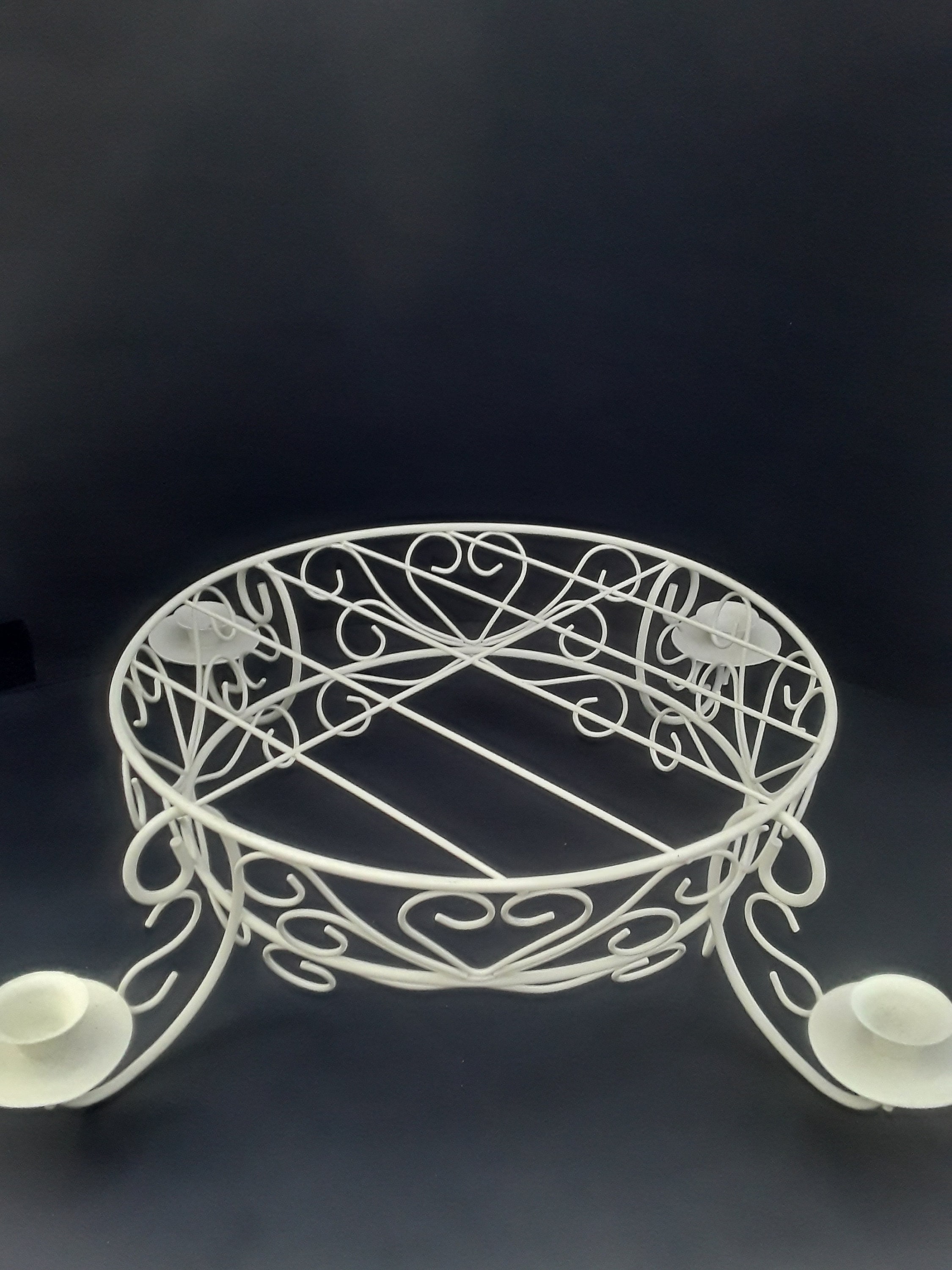 Wrought Iron Cake Stand, Wedding Cake Stand, Table Centerpiece. Candle ...