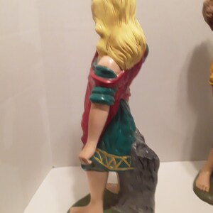 Vintage Cherry Picker Boy and Girl Figurines/statuettes, Hand Painted ...