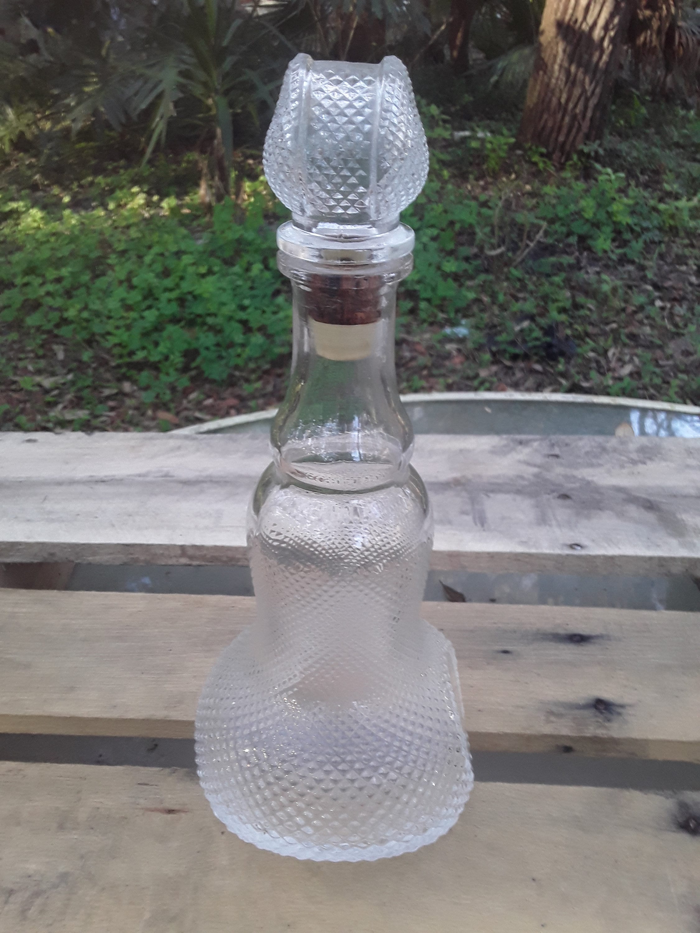 Vintage Wobble Bottle Wine Decanter, Magazzin Glass Company, Italy ...