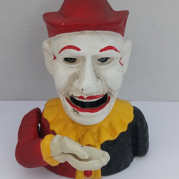 Cast Iron Clown Bank - Etsy