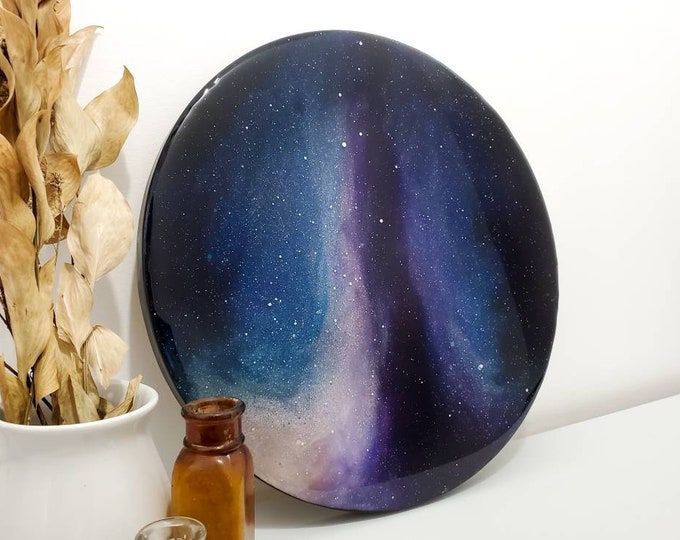 Resin GALAXY ART 18 Inch Round, Space Art, Galaxy Painting, Space ...