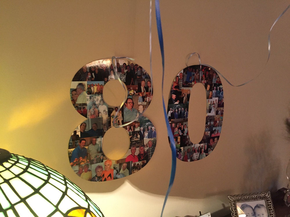 Large 14" Tall Picture Collage Numbers and Letters Laminated - Etsy ...