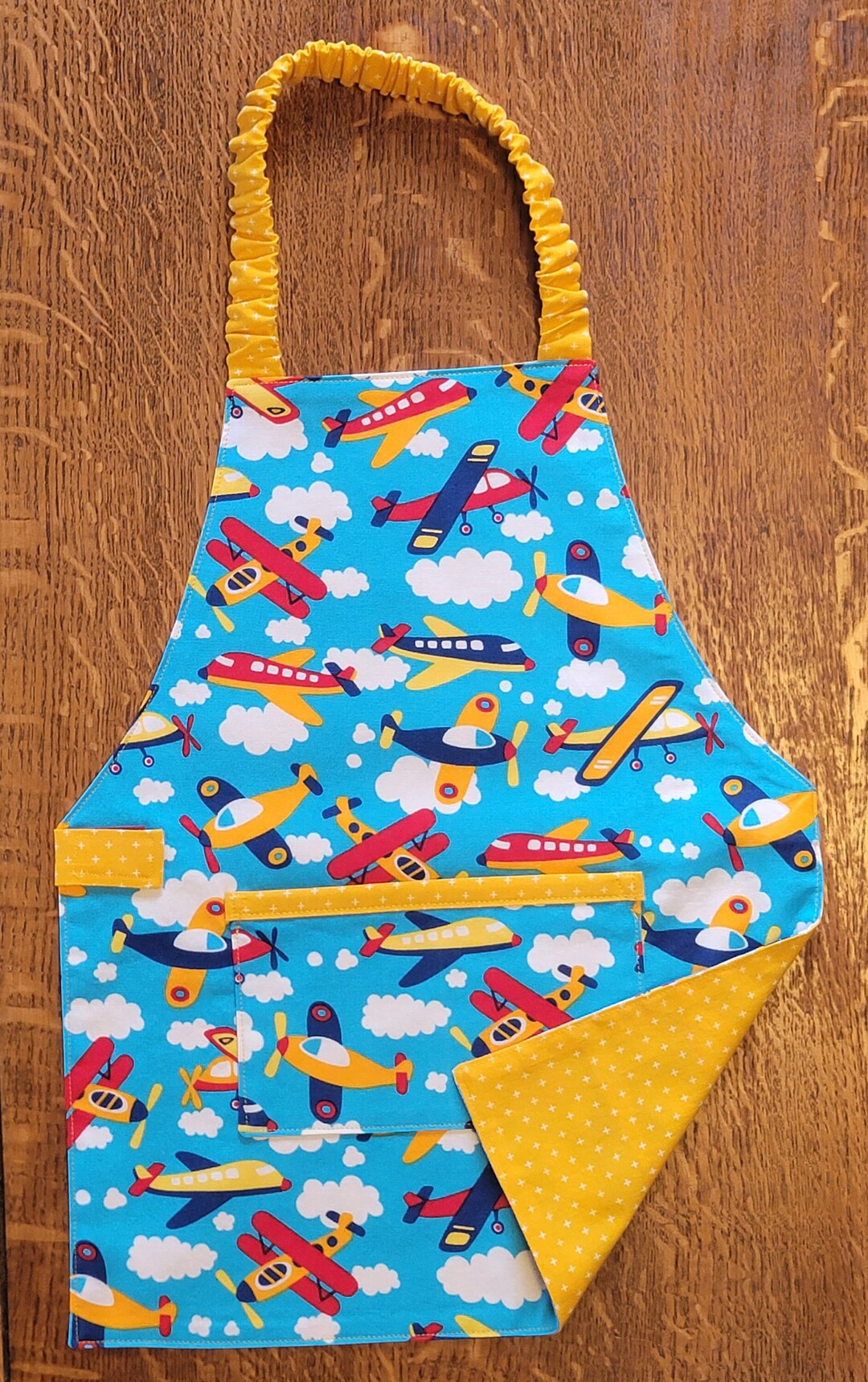 Boy's Apron, Girl's Apron, Toddler Apron, Reversible Apron, Kid's Apron ...