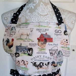 Women's Apron, Farm Apron, Farmhouse Apron, Vintage Look Apron, Ladies ...