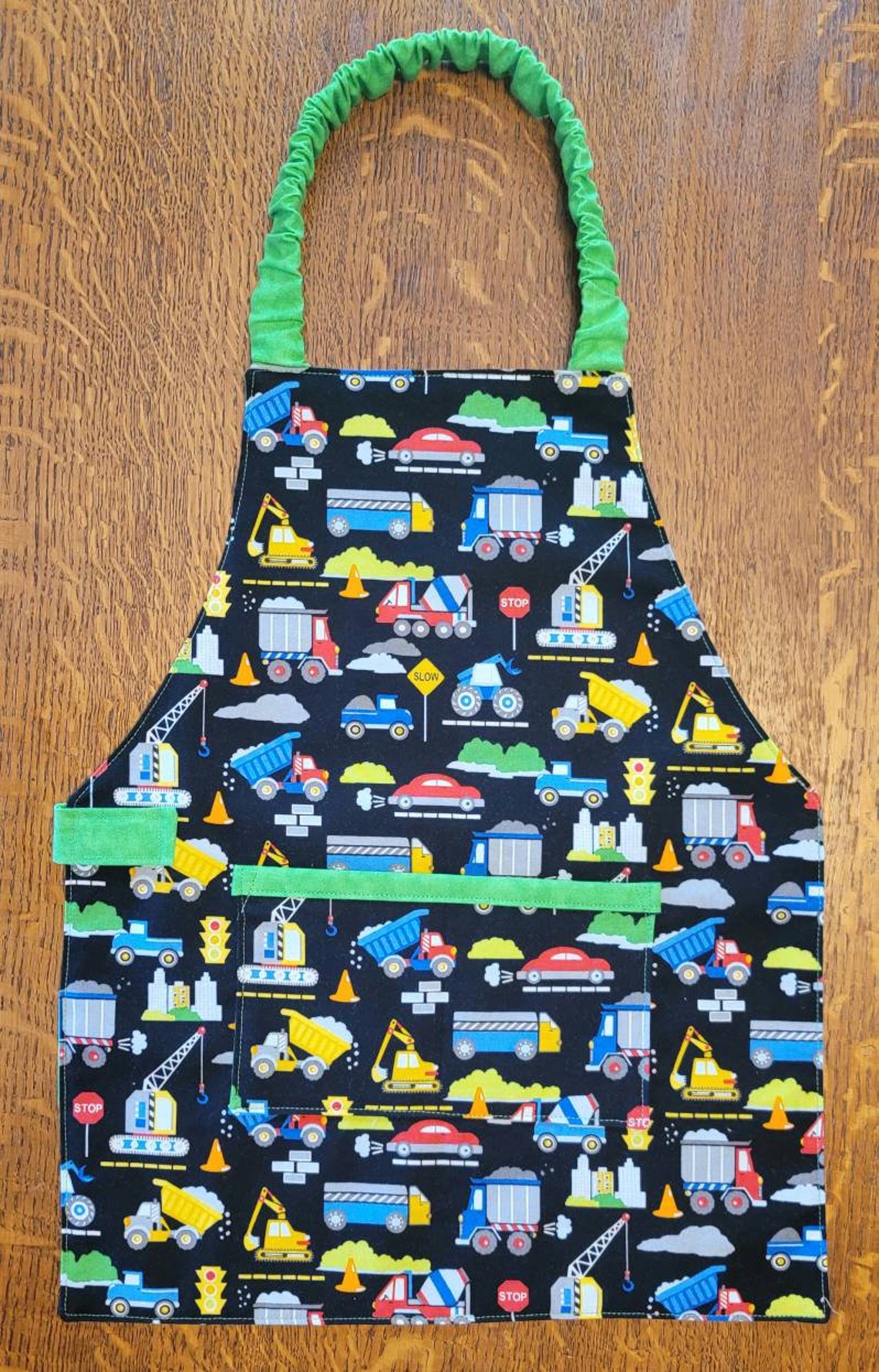 Construction Apron, Montessori Apron, Boy's Apron, Girl's Apron, Child ...