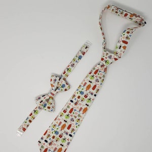 Boy's Tie or Bow Tie - Bug Tie - Bugs - Pre Tied Tie - Boy's Necktie ...