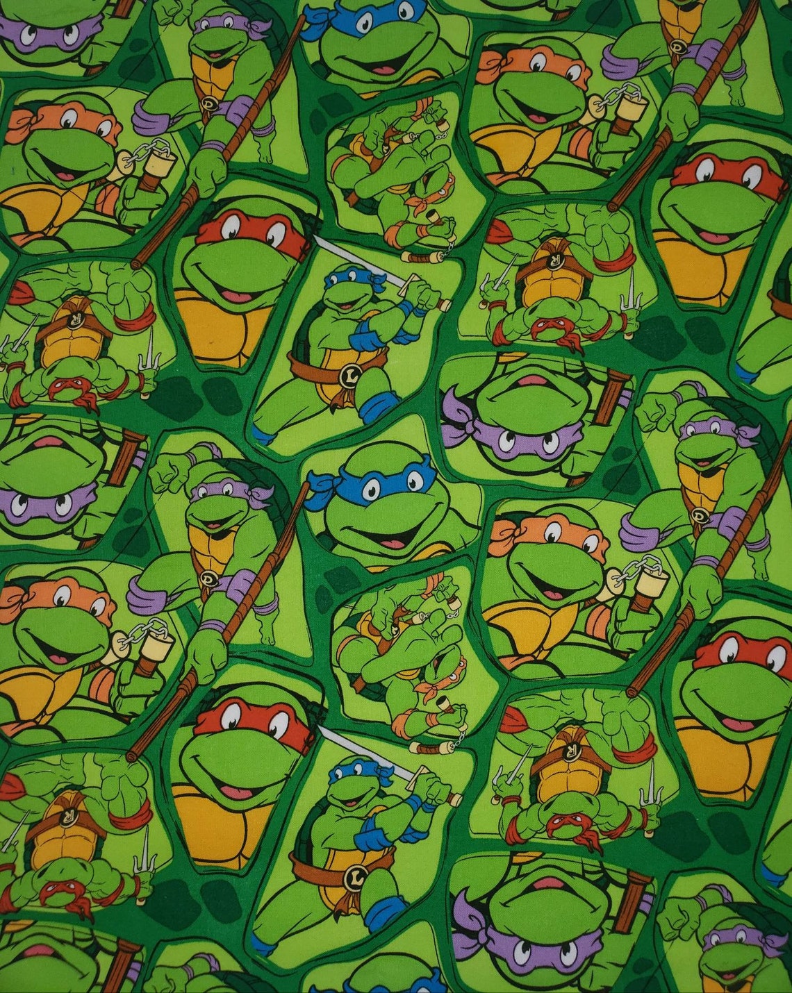Boys' Tie Teenage Mutant Ninja Turtles Fabric TMNT | Etsy