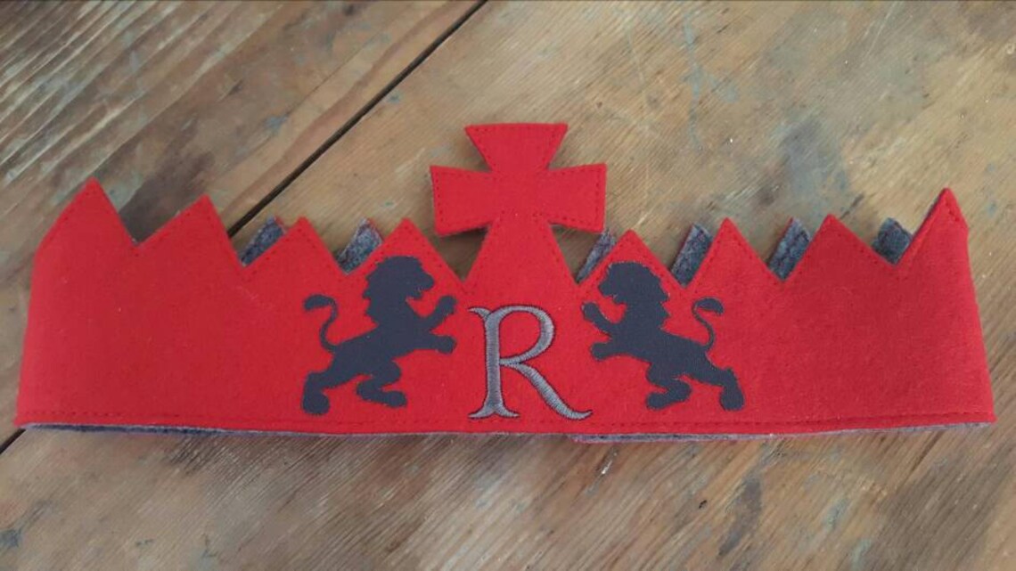 Felt Crown Kings Crown Knight Crown Birthday Crown - Etsy