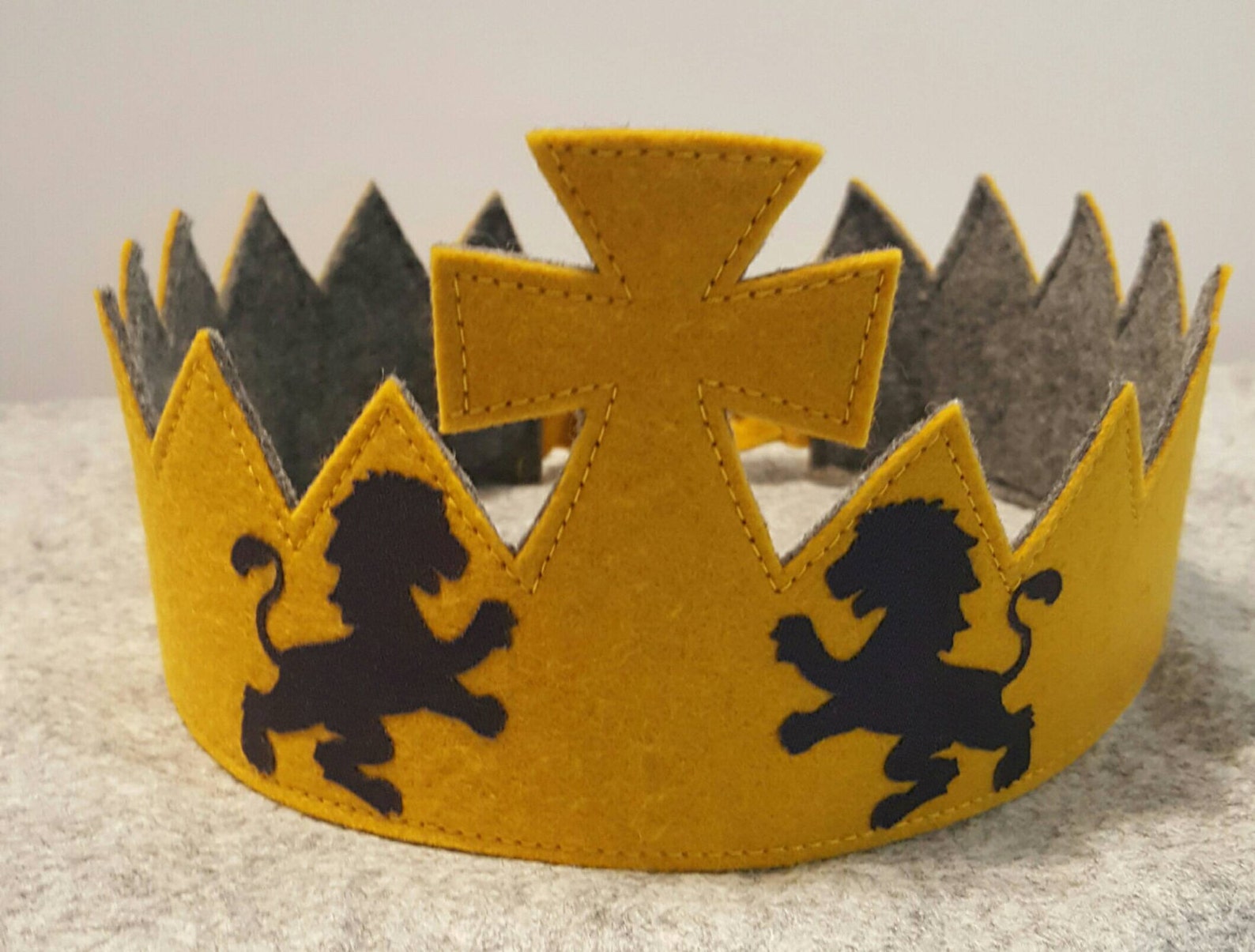 Felt Crown Kings Crown Knight Crown Birthday Crown - Etsy