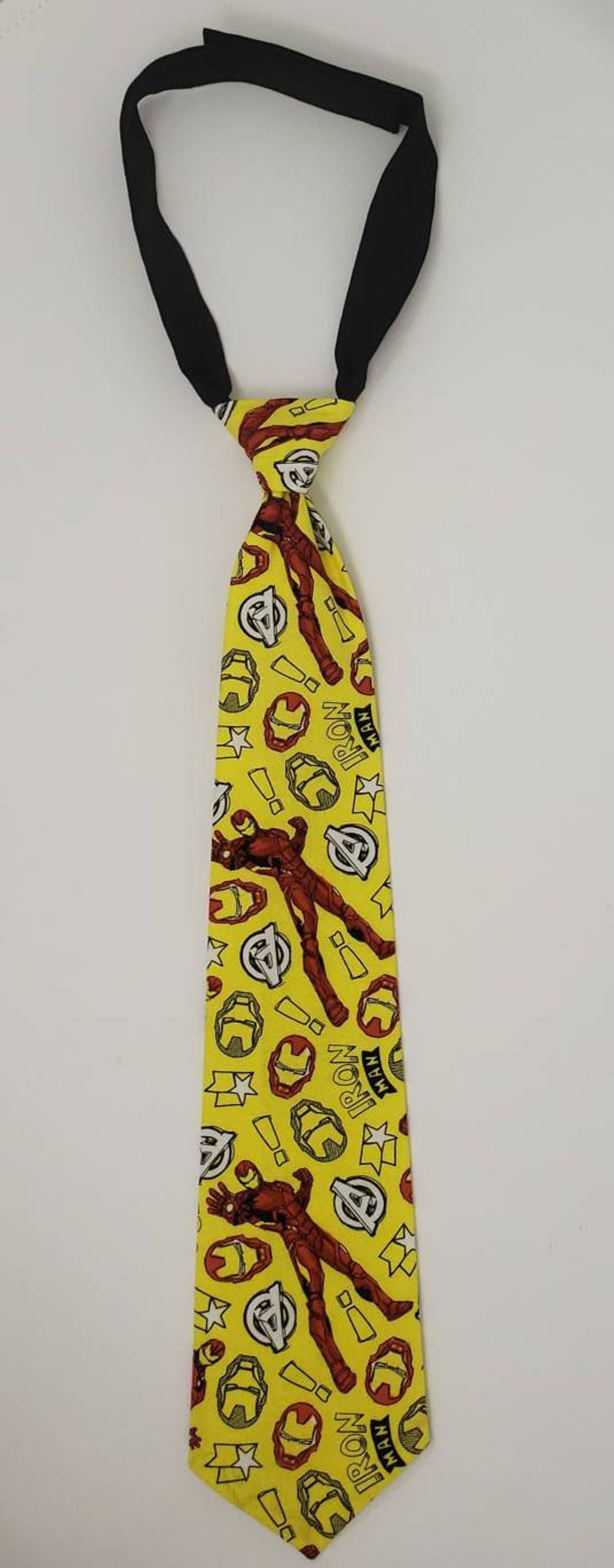 Boys Tie - Iron Man Fabric Tie - Superhero Tie - Pre Tied Tie - Etsy