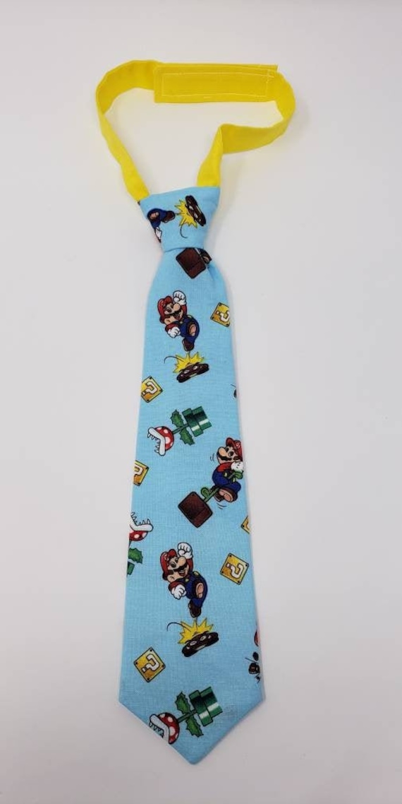 Boy's Tie Boy's Necktie Super Mario Fabric Mario | Etsy