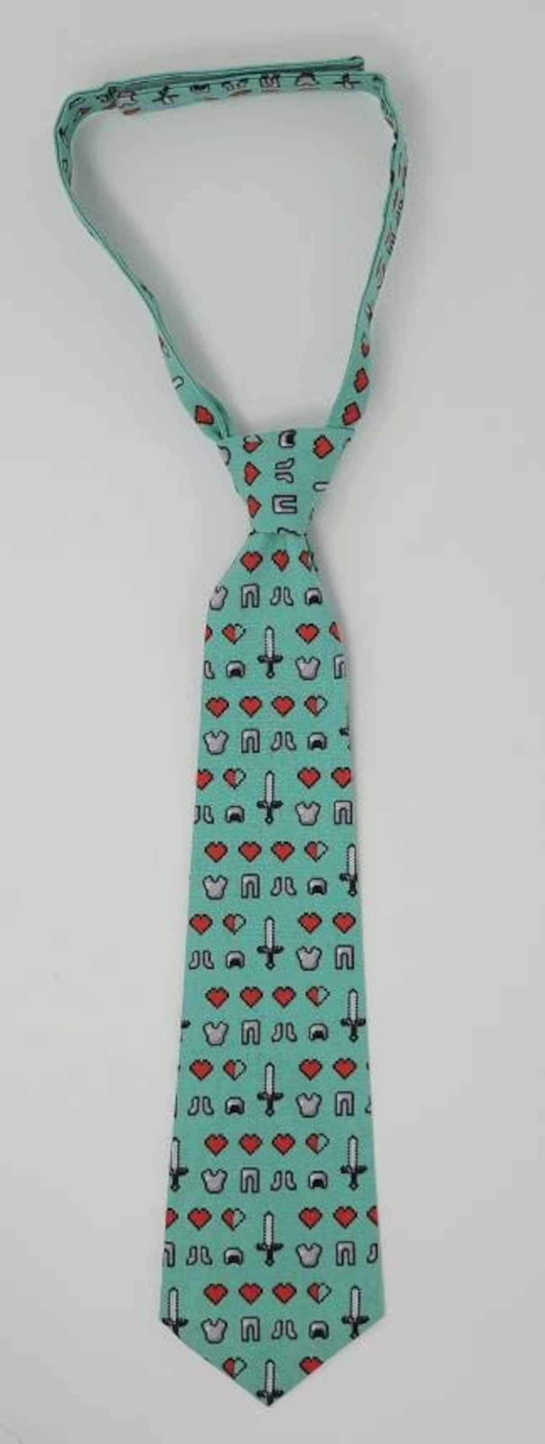 Boy's Tie - Minecraft Tie - Video Game - Pre-tied Tie - Boy's Necktie ...