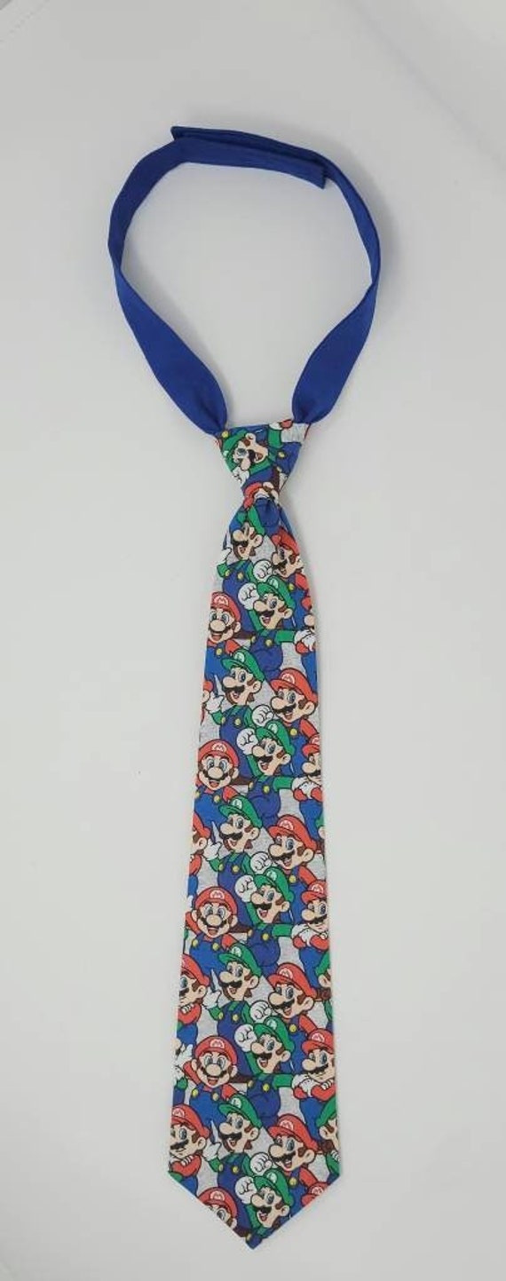 Boy's Tie Boy's Necktie Super Mario Fabric Mario - Etsy