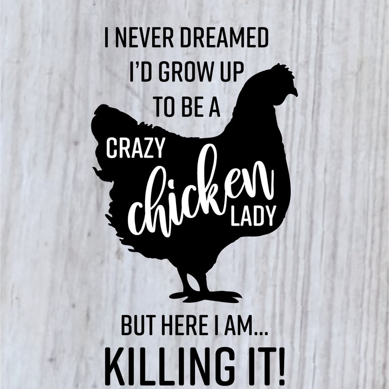Crazy Chicken Svg - Etsy