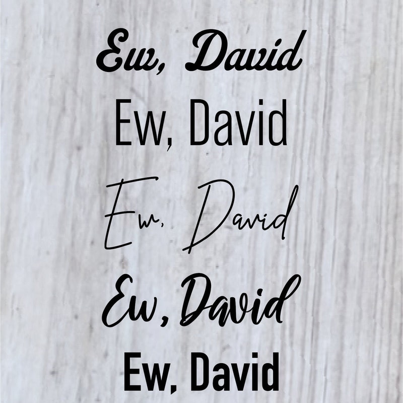 Ew David Svg - Etsy