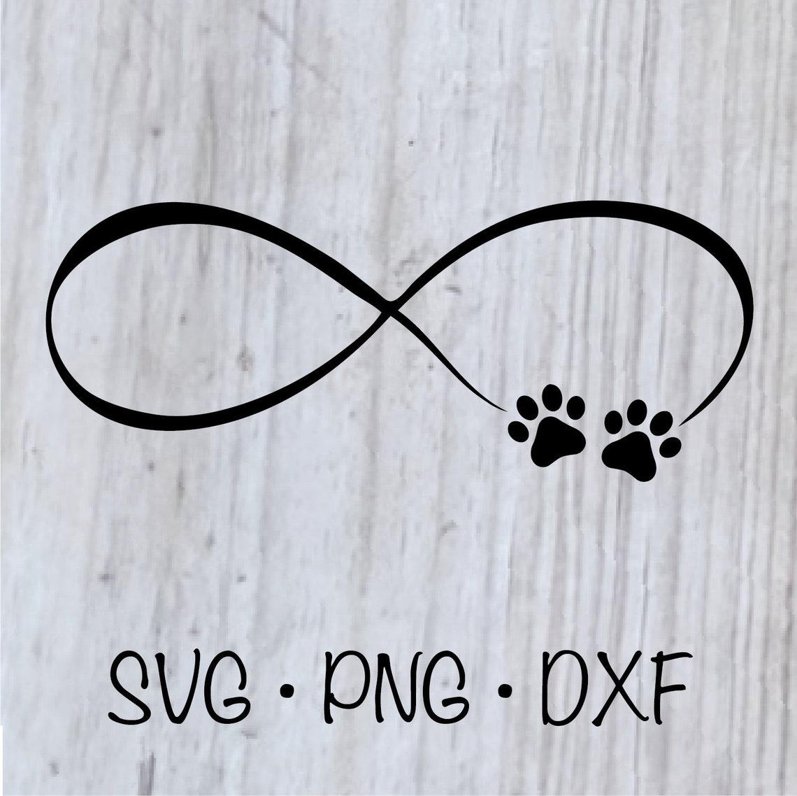 Infinity Pawprints - Dog/cat - SVG Digital Download - Etsy