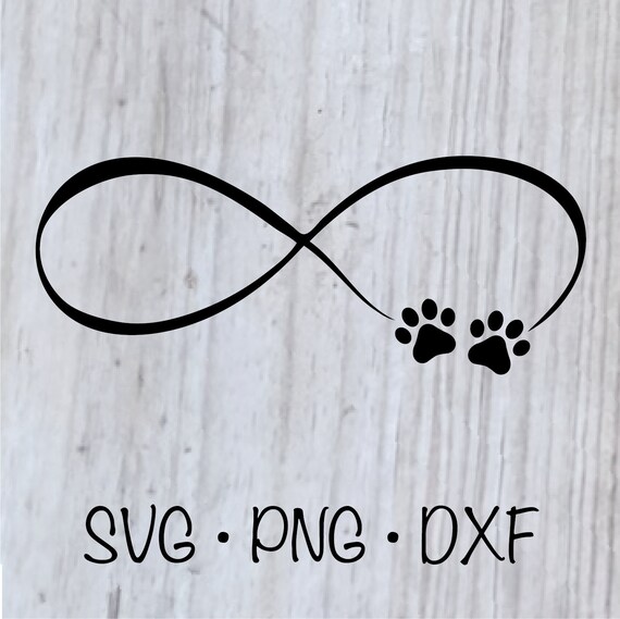 Infinity Pawprints Dog/cat SVG Digital Download | Etsy