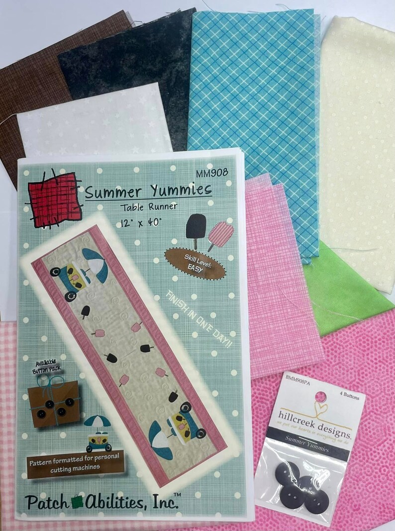 Patch Abilities Summer Yummies Table Runner Kit 12 X 40 - Etsy