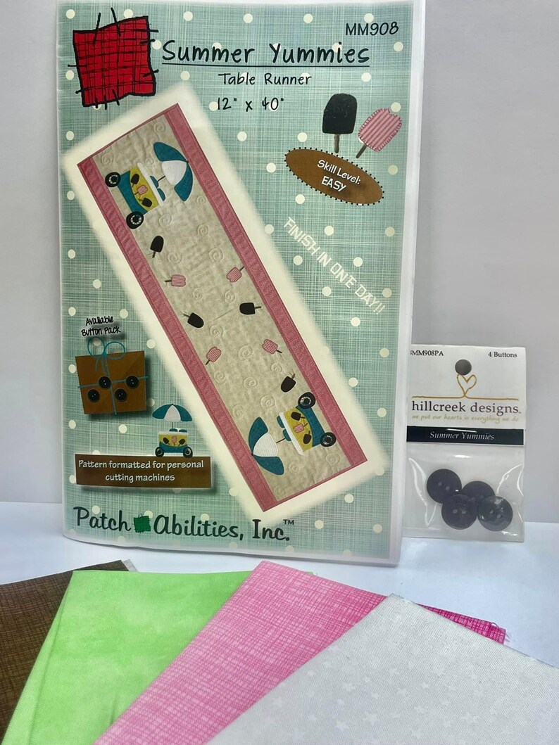 Patch Abilities Summer Yummies Table Runner Kit 12 X 40 - Etsy