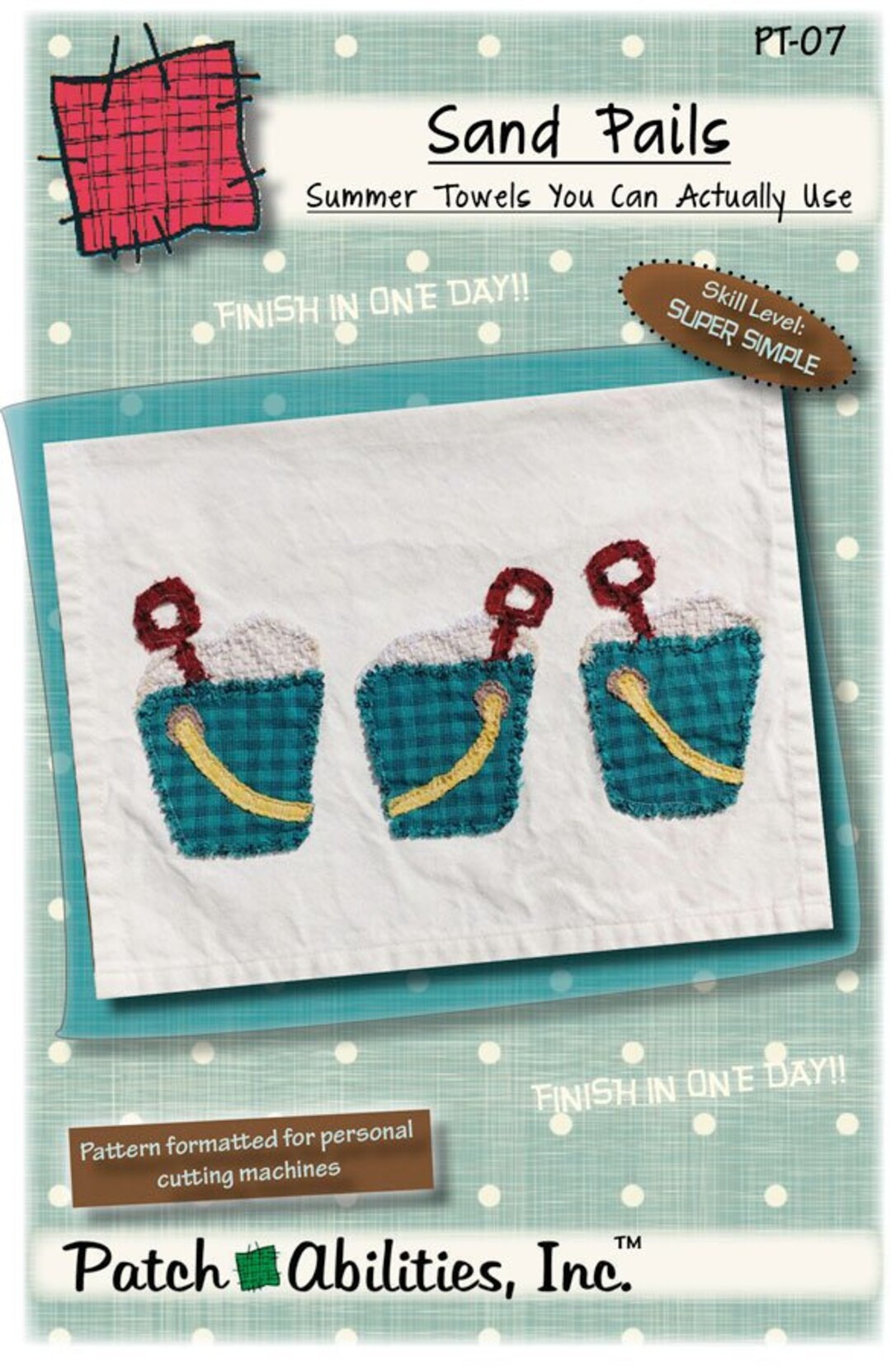 Patch Abilities Sand Pails - Summer Towels You Can Actually Use Pattern ...