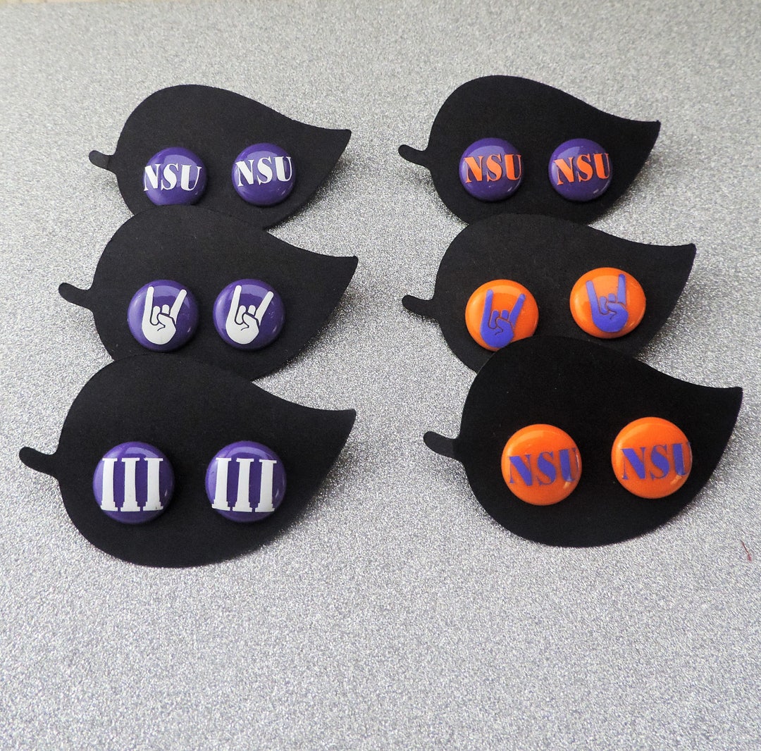 Demons Earrings.demons Jewelry. Fork Em. Vic. White Columns. - Etsy