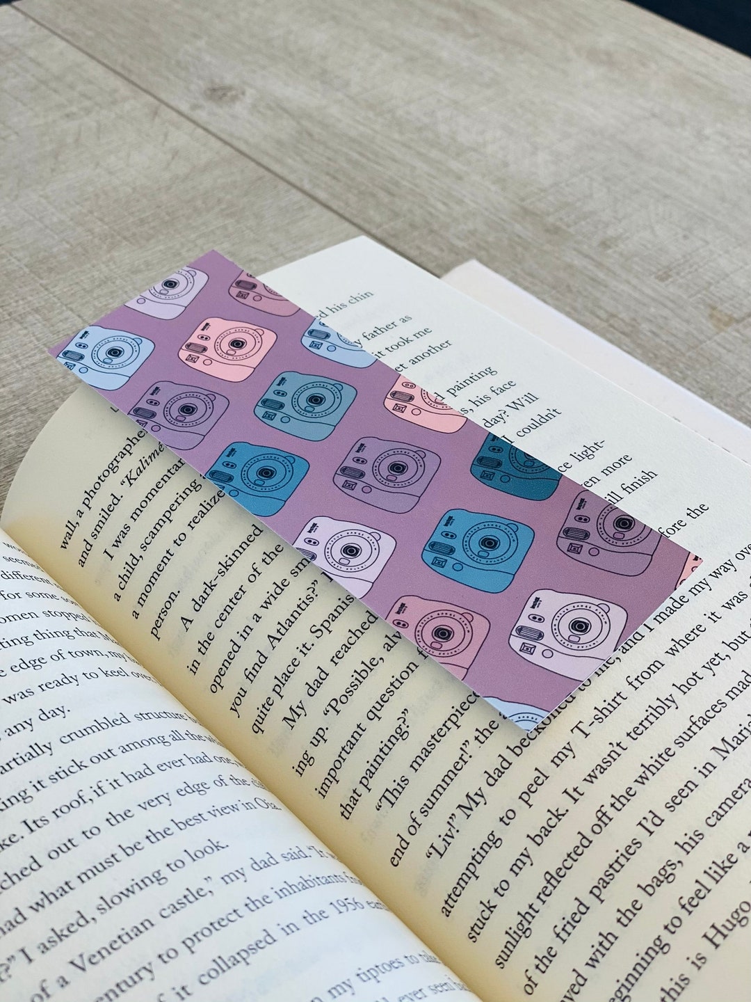 Pretty in Pink Polaroid Bookmark - Etsy