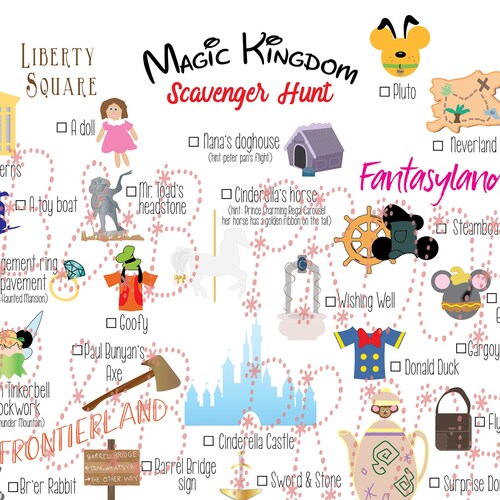 Scavenger Hunt for Florida Theme Parks - Etsy