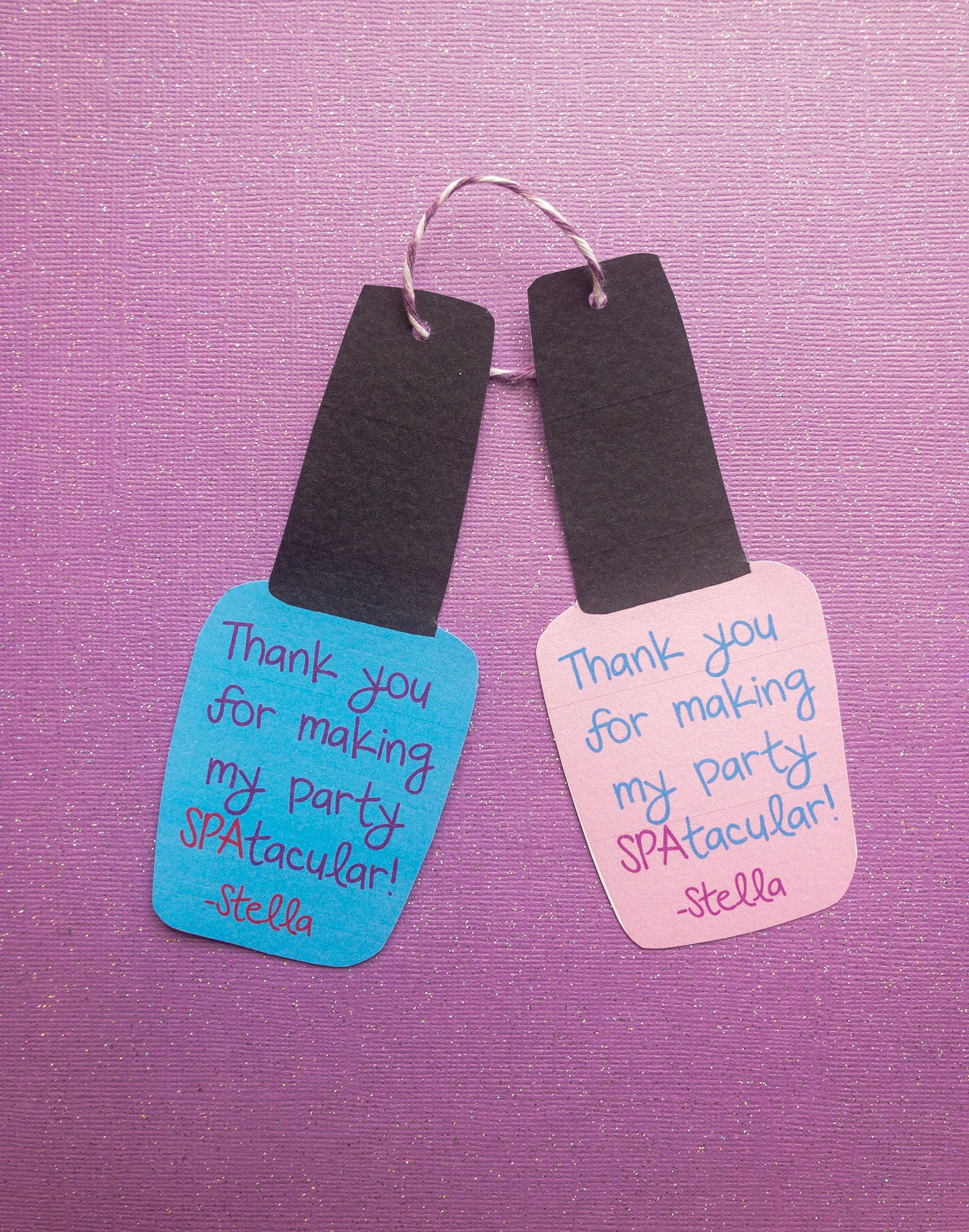 Editable Spa Tag, Spa Birthday, Digital File, Instant Download ...