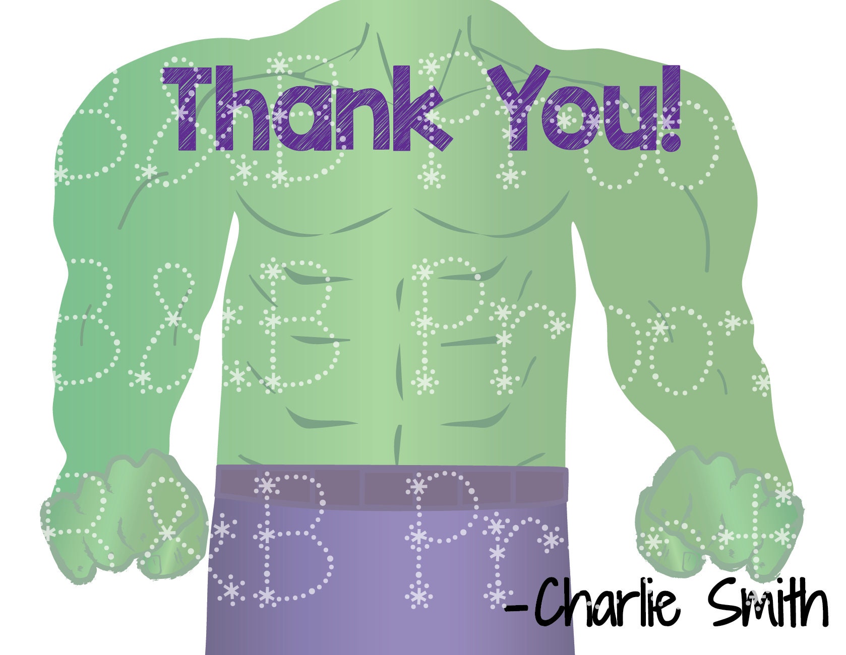 Superhero Thank You Notes, Thank You Cards, Hulk Thank You Cards ...