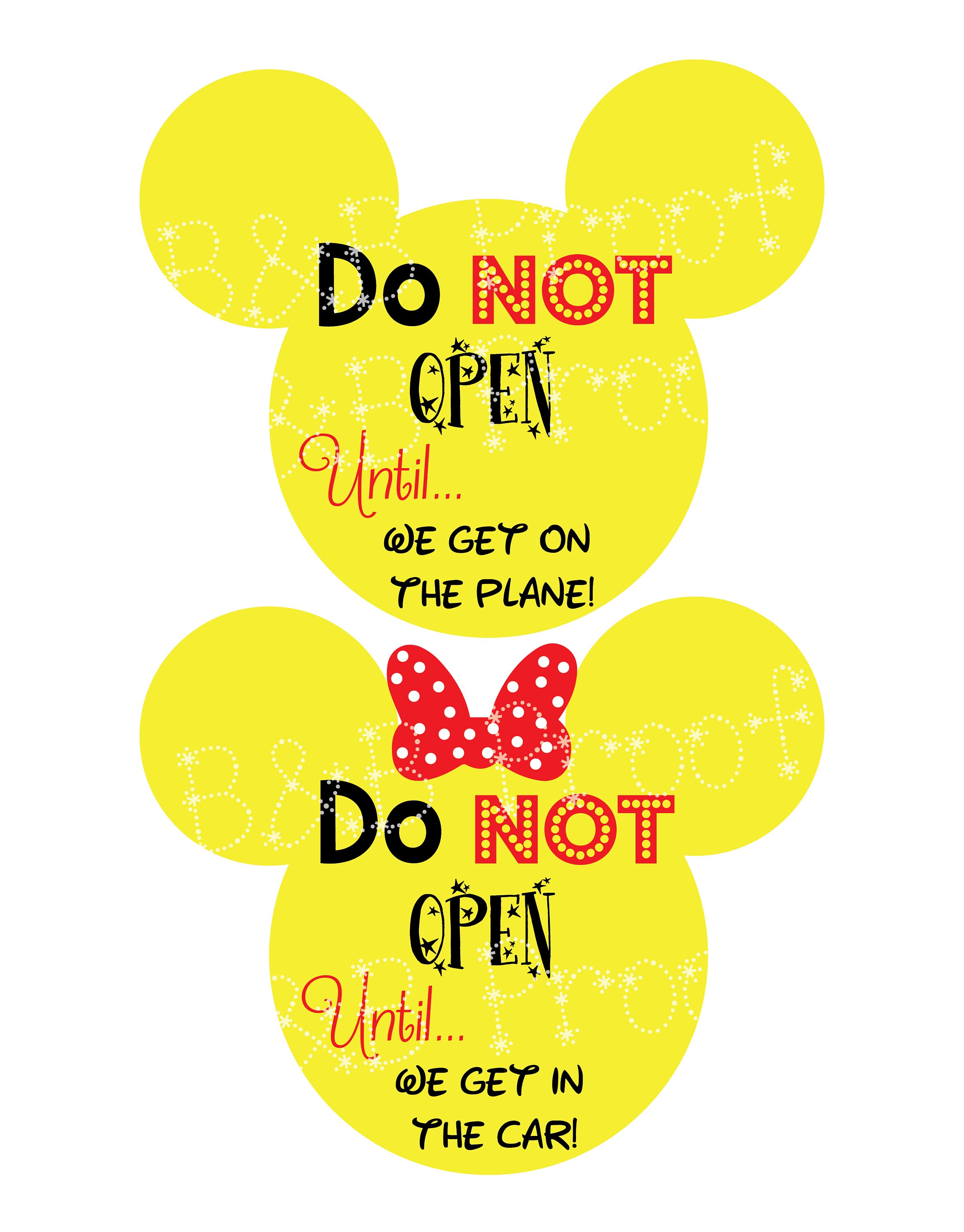 Travel Activity Tag, Traveling With Kids, Do Not Open Travel Tags ...