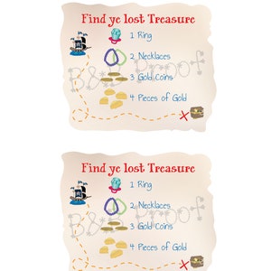 Treasure Map Game, Digital File, Pirate Party, Pirate Game, Pirate ...