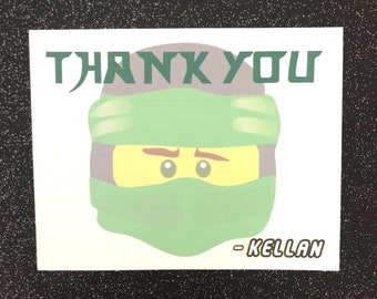 Ninja thank you card | Etsy